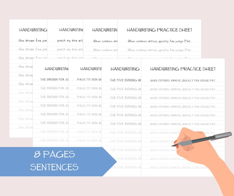Architectural Handwriting Worksheets: Post Modern Font (PDF/PNG) - Etsy