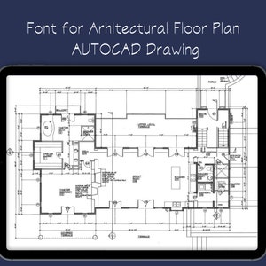 Architecture Font Handwritten Font for Designers Canva & Autocad Print Lettering I Louis Icon - Etsy