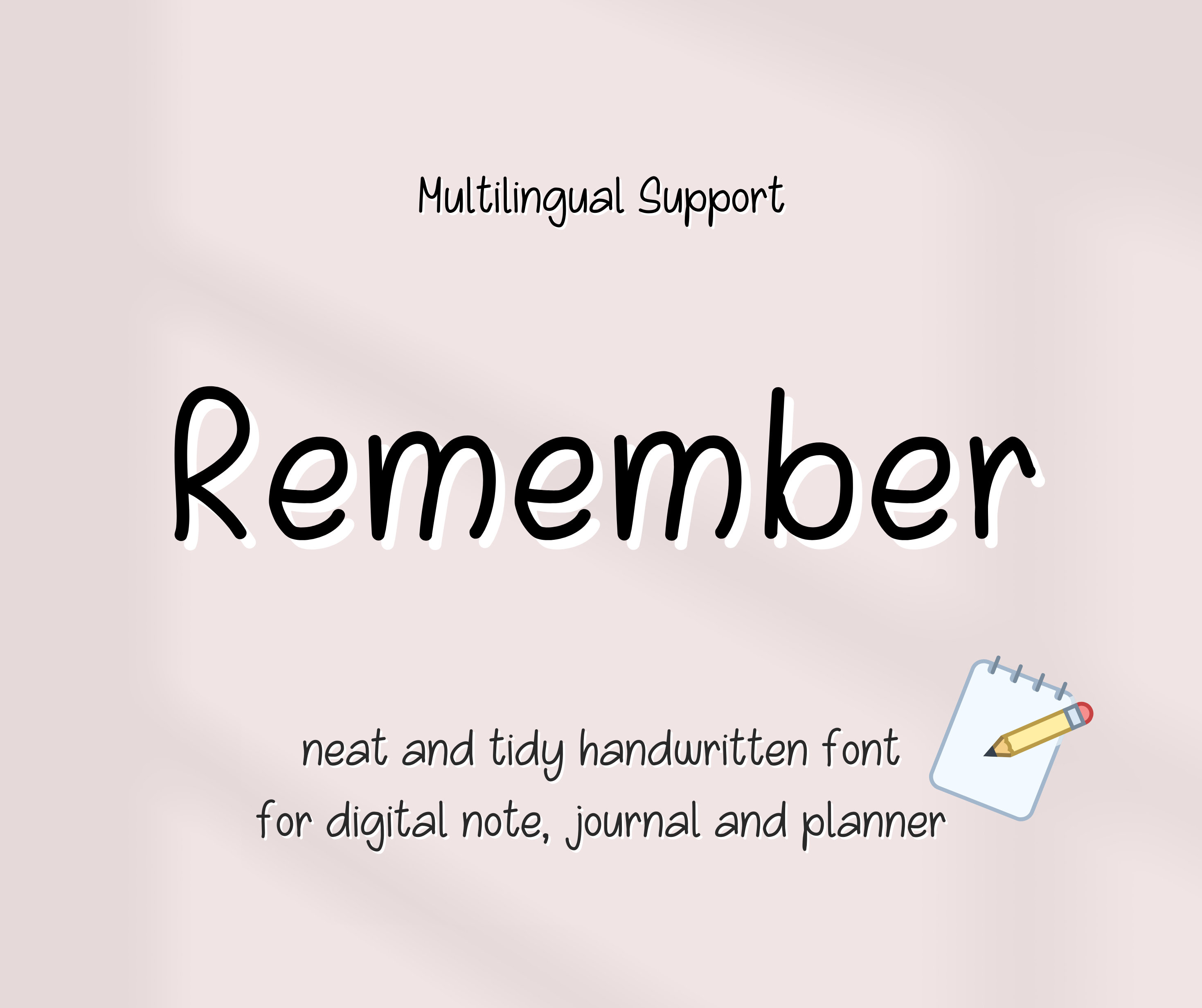 Handwritten Font for Digital Note: Goodnotes, Notability, Neat and Tidy ...