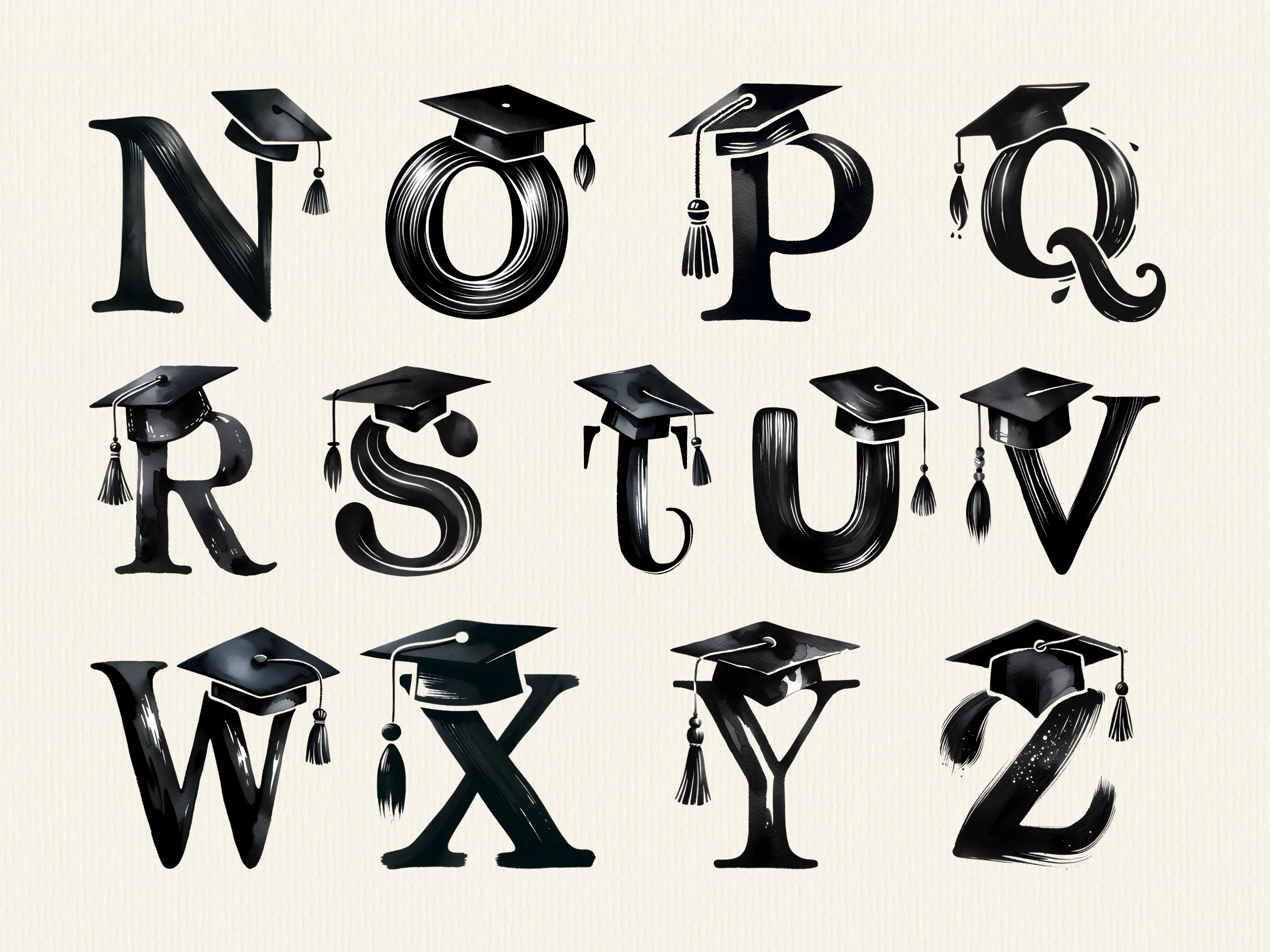 Graduation Alphabets for Banners Announcement Party Decor, Graduate ...