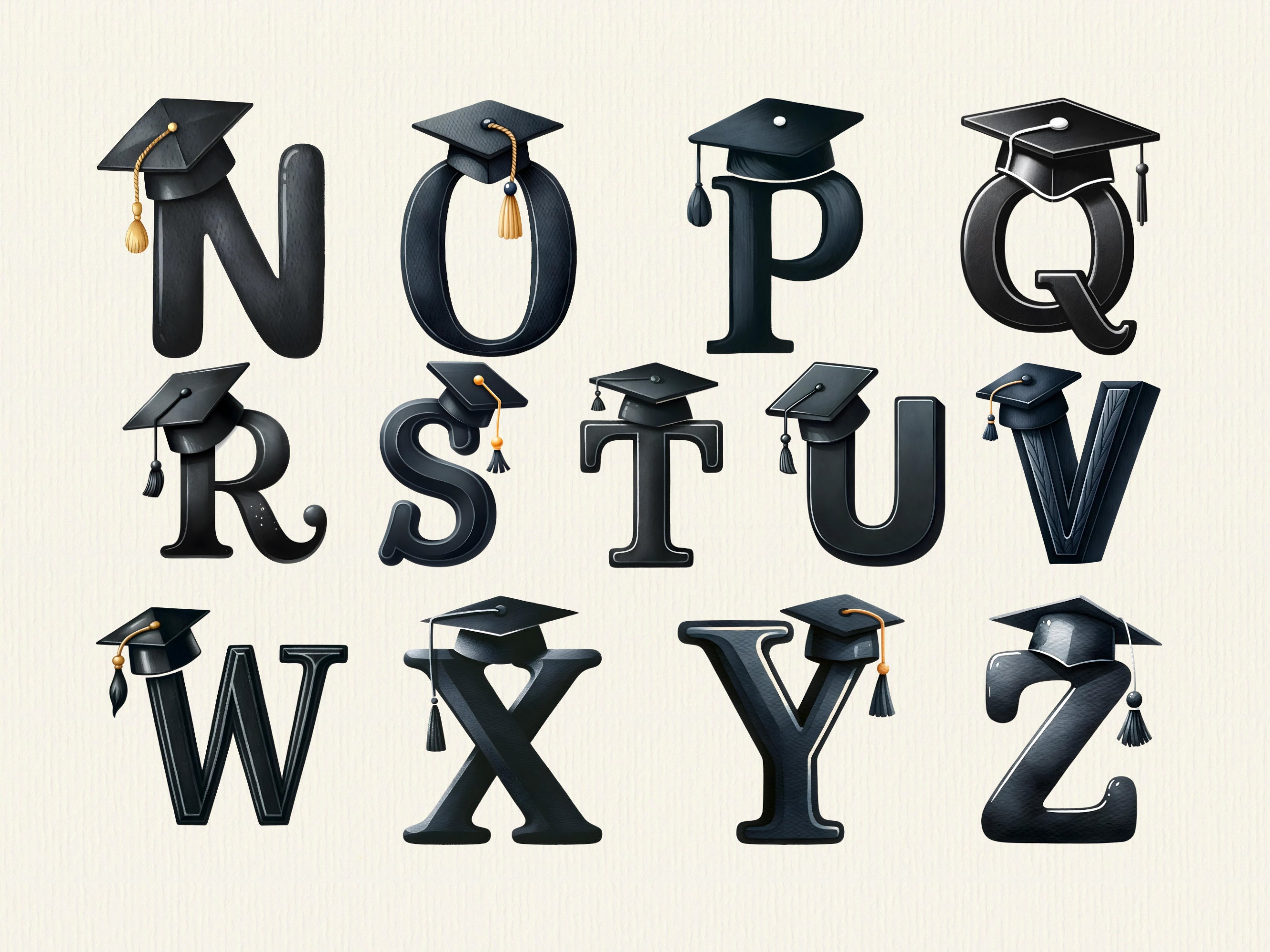 Graduation Alphabets for Banners Announcement Party Decor, Graduate ...