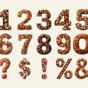 Coffee Alphabet Clipart Watercolor Coffee Letter PNG Drinks Clipart ...