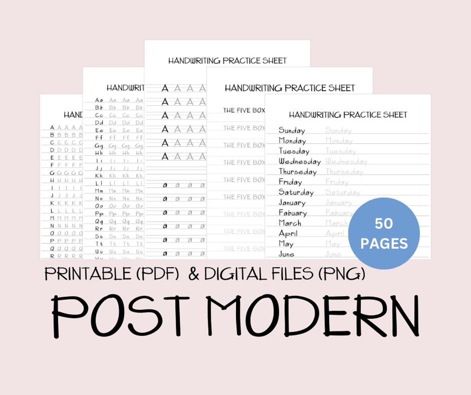 Architectural Handwriting Worksheets, Architect Printable Lettering ...