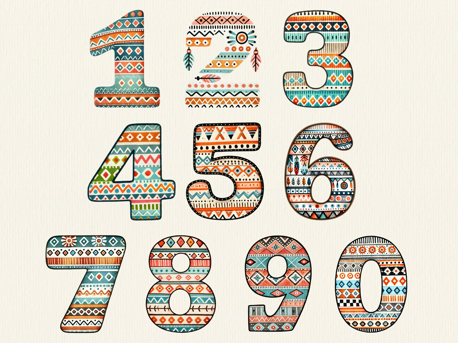 Native American Pattern Alphabet PNG Clipart Tribal Letter Designs Boho ...
