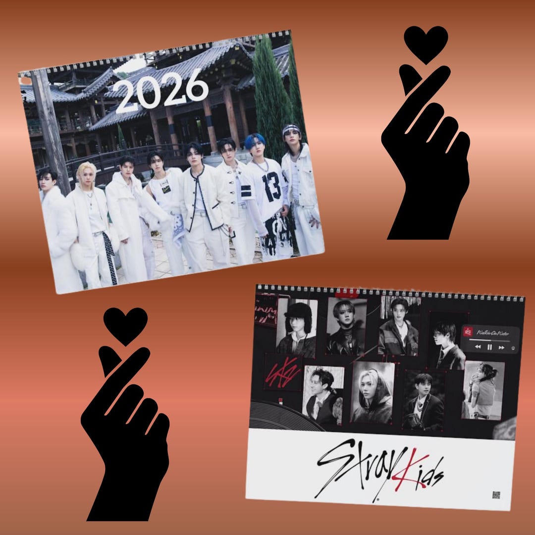 SKZ 2026 Wall Calendar: Kpop Stray Kids Fan Gift - Etsy