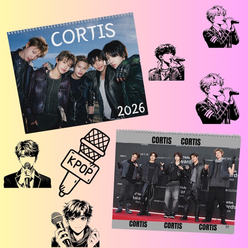 Cortis Kpop 2026 Calendar Wall Calendar | Birthday Dates, Group Members ...