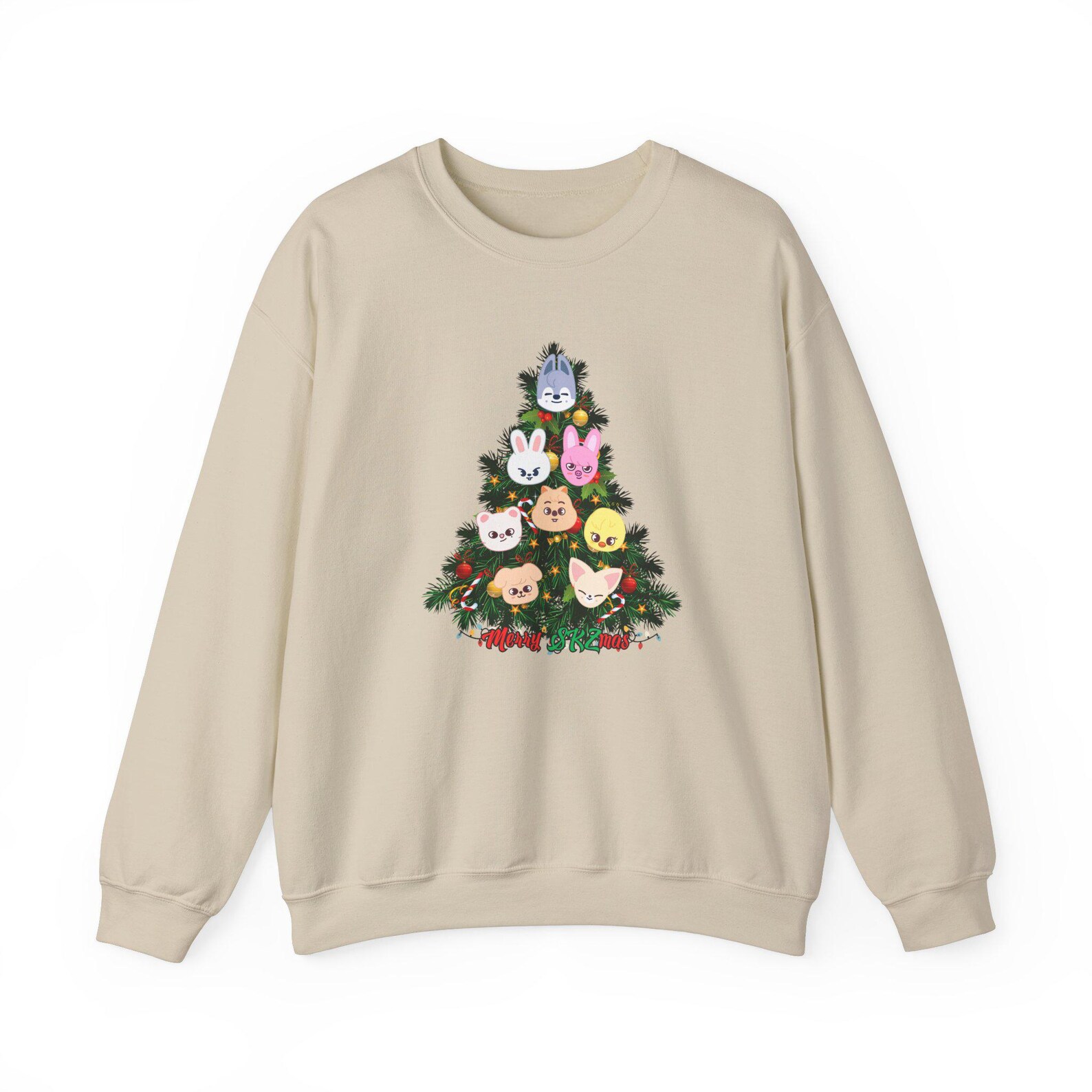 Stray Kids Christmas Tree Sweatshirt, Kpop Holiday Jumper - Etsy