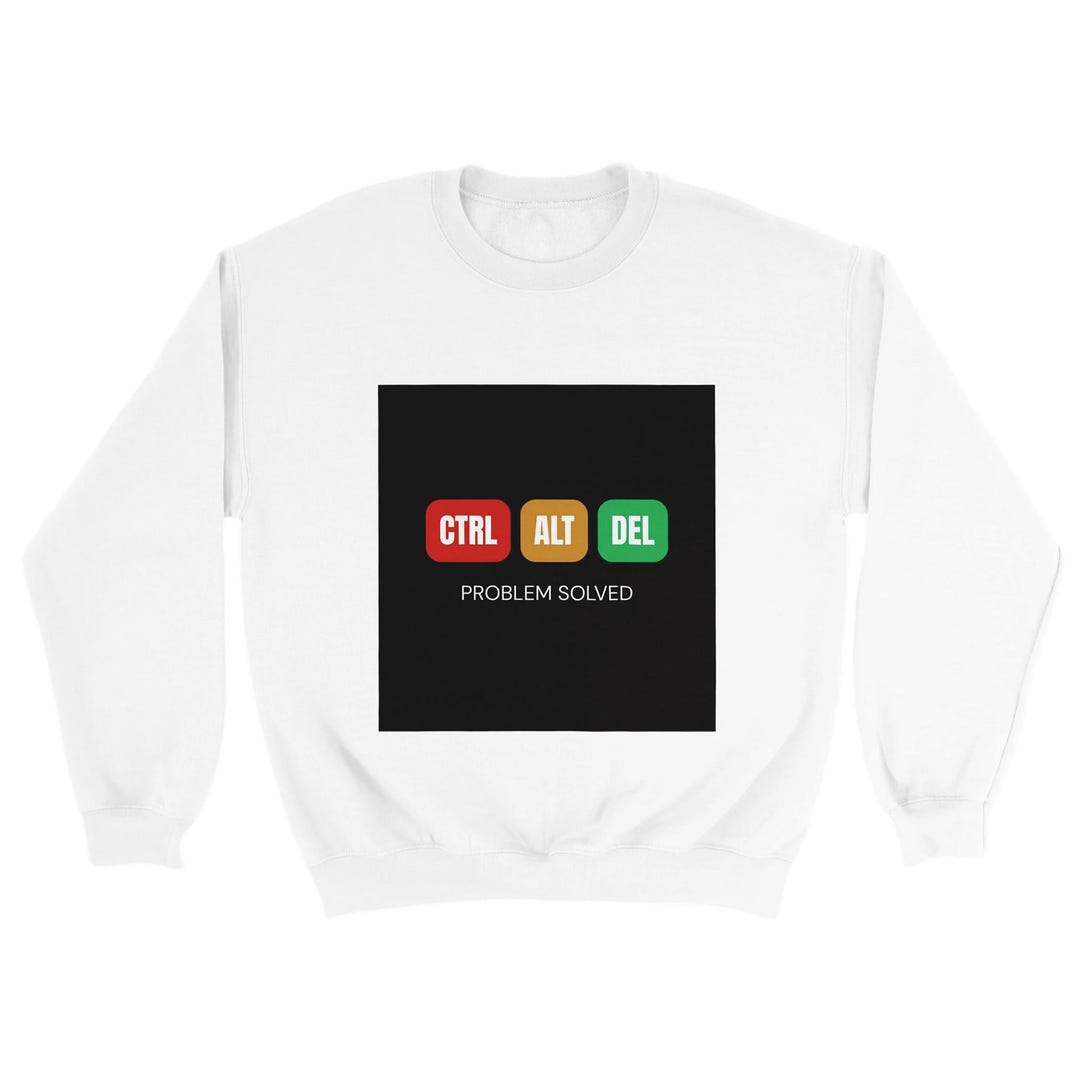 CTRL ALT DEL Problem Solved |programmer Sweatshirt for Men | Heavy ...