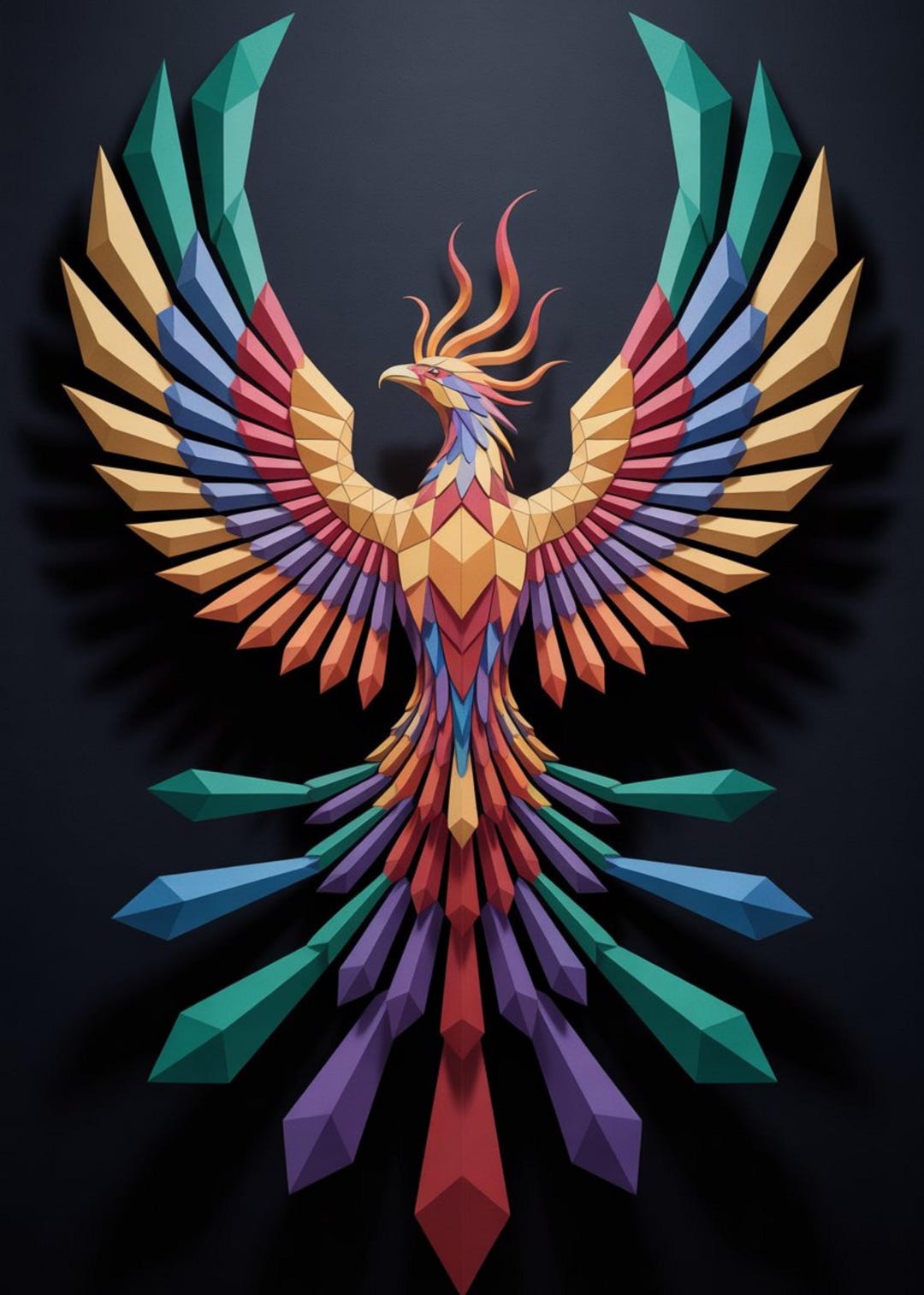 Colorful Phoenix PNG: Rising Rebirth Symbol (digital Download) - Etsy