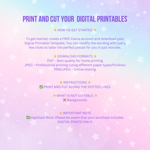 Unicorn Printable Bunting Banner | Digital Printable | Instant Download ...