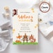 Woodland Animal Theme Invitation Editable Printable | Digital Prints ...