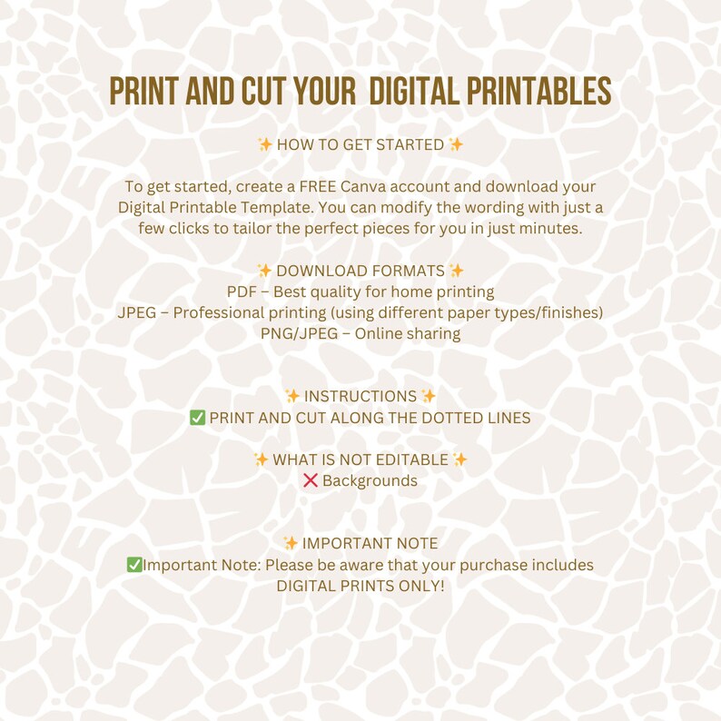 Safari Animals Printable Bunting Banner | Digital Printable | Instant ...