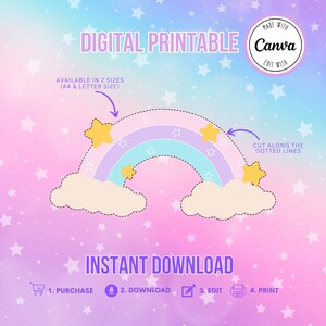 Unicorn Printable Bunting Banner | Digital Printable | Instant Download ...
