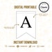 Minimalist Printable Bunting Banner | Editable Event Decor (digital ...