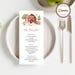 Farm Animal Theme Editable Menu Card, Editable Farm Menu Card, Digital ...