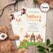 Woodland Animal Theme Invitation Editable Printable | Digital Prints ...