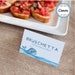 Sea Theme Food Label Card Digital Printable | Buffet Card Template ...