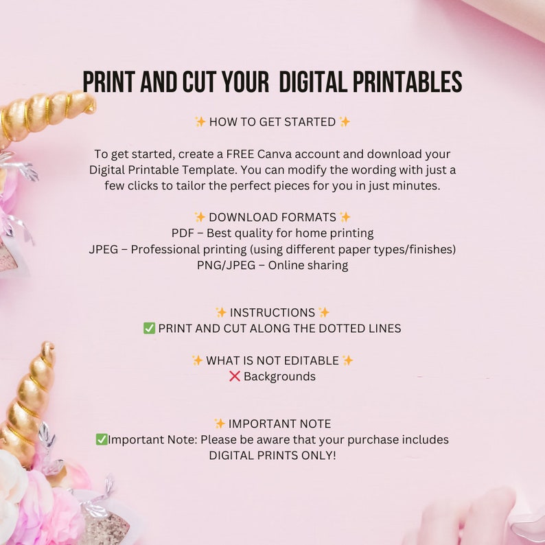 Unicorn Food Label Cards | Rainbow Buffet, Printable (canva) - Etsy