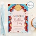 Colorful Theme Birthday Invitation Editable Printable | Digital Print ...