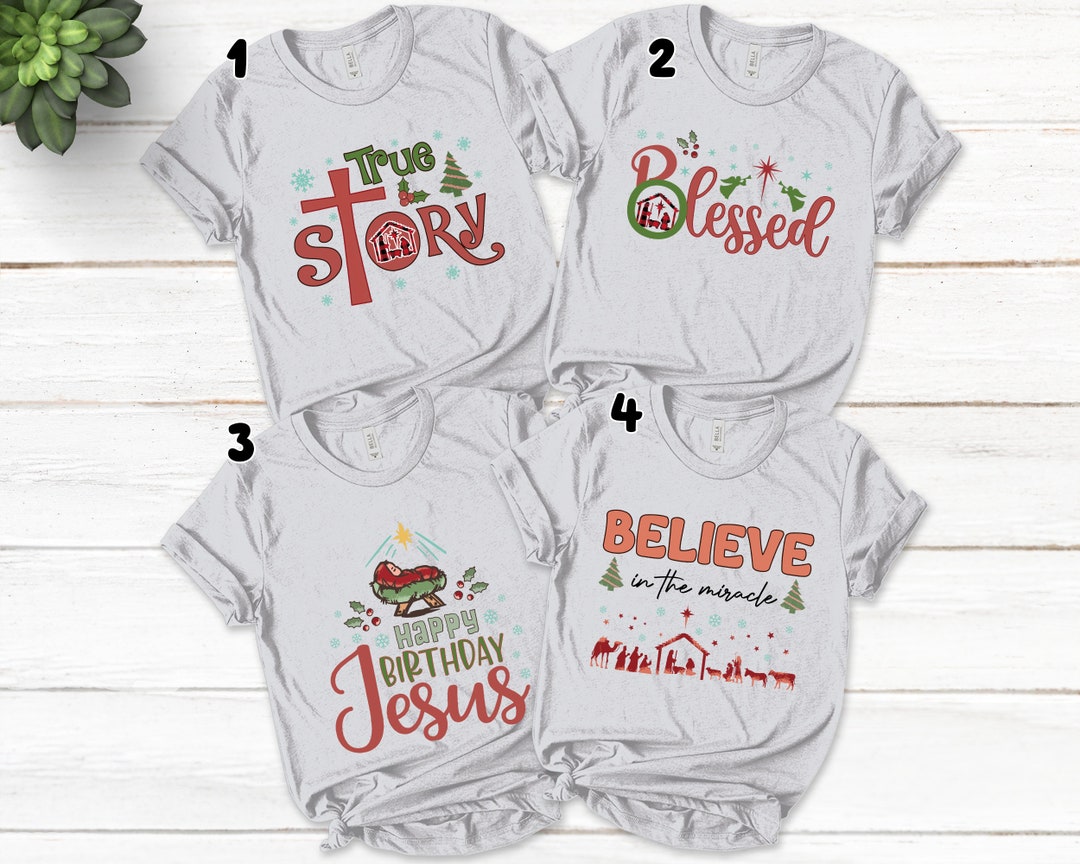 Family Christian Christmas Shirts Nativity Christmas Shirt - Etsy
