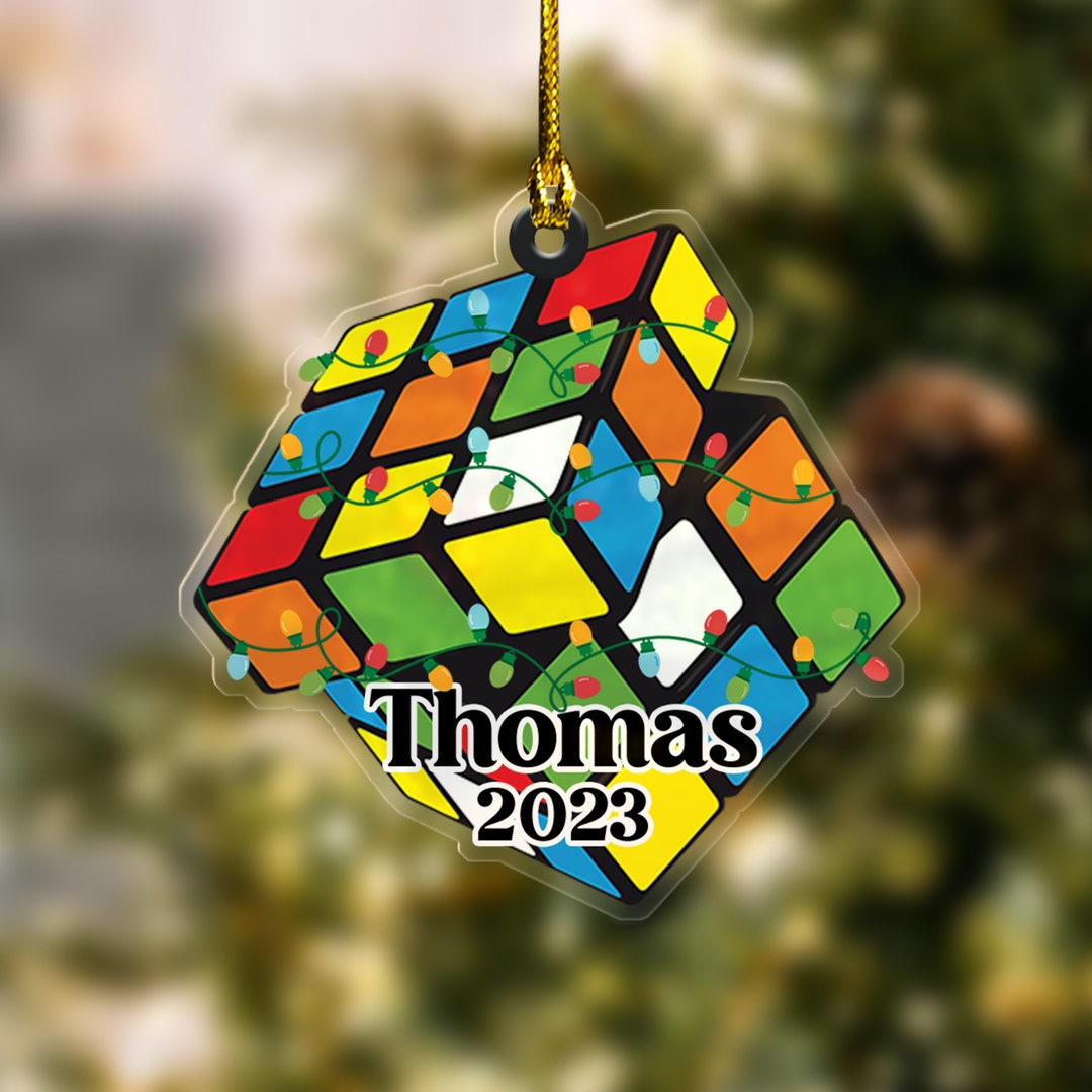 Customized Rubik Cube Christmas Ornament Cubo Rubik Ornament - Etsy