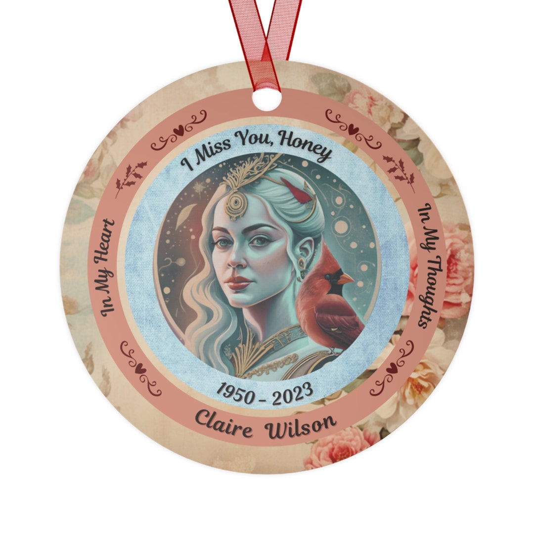 Honey Custom Cardinal Memorial Ornament, Edition 3 I Miss You, Honey ...