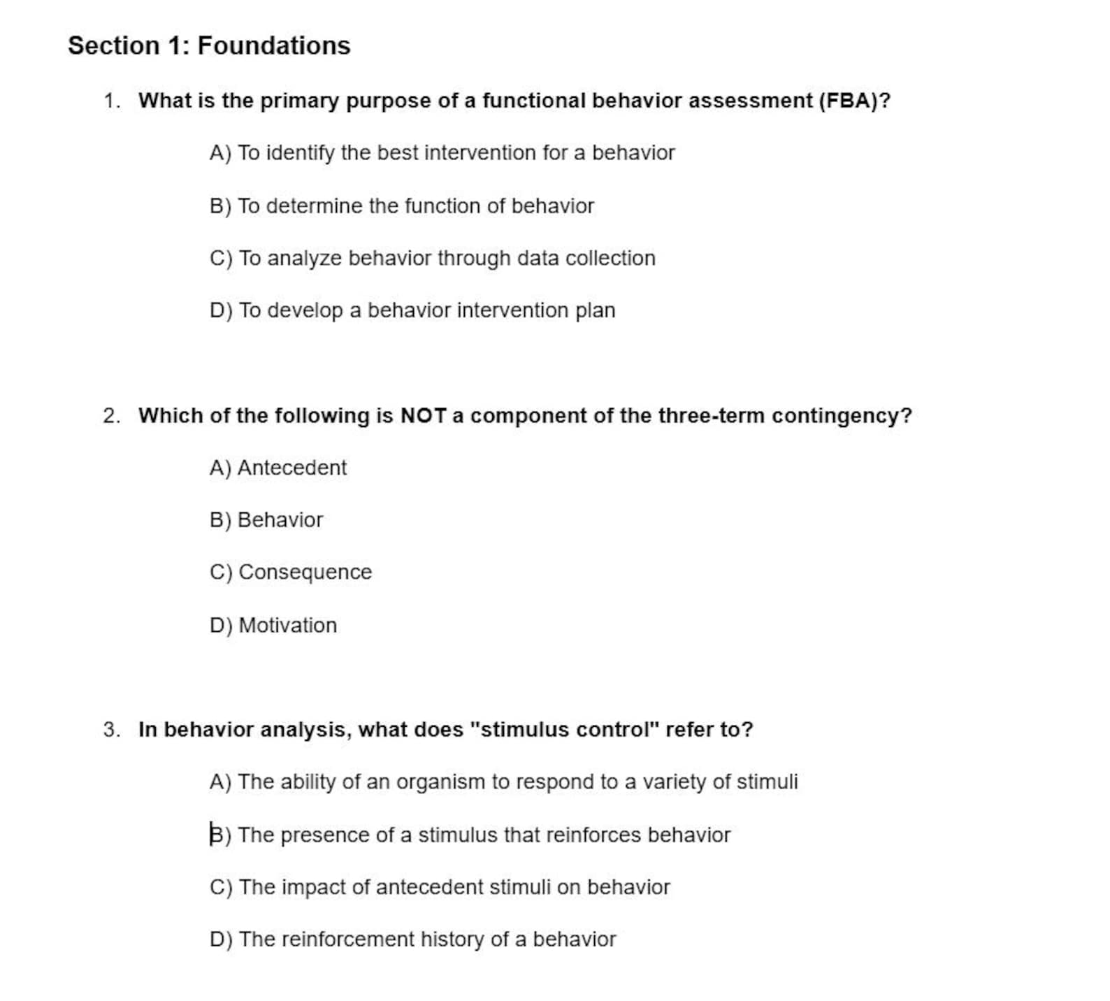 BCBA Mock Exam Bundle Task List 6 - Etsy