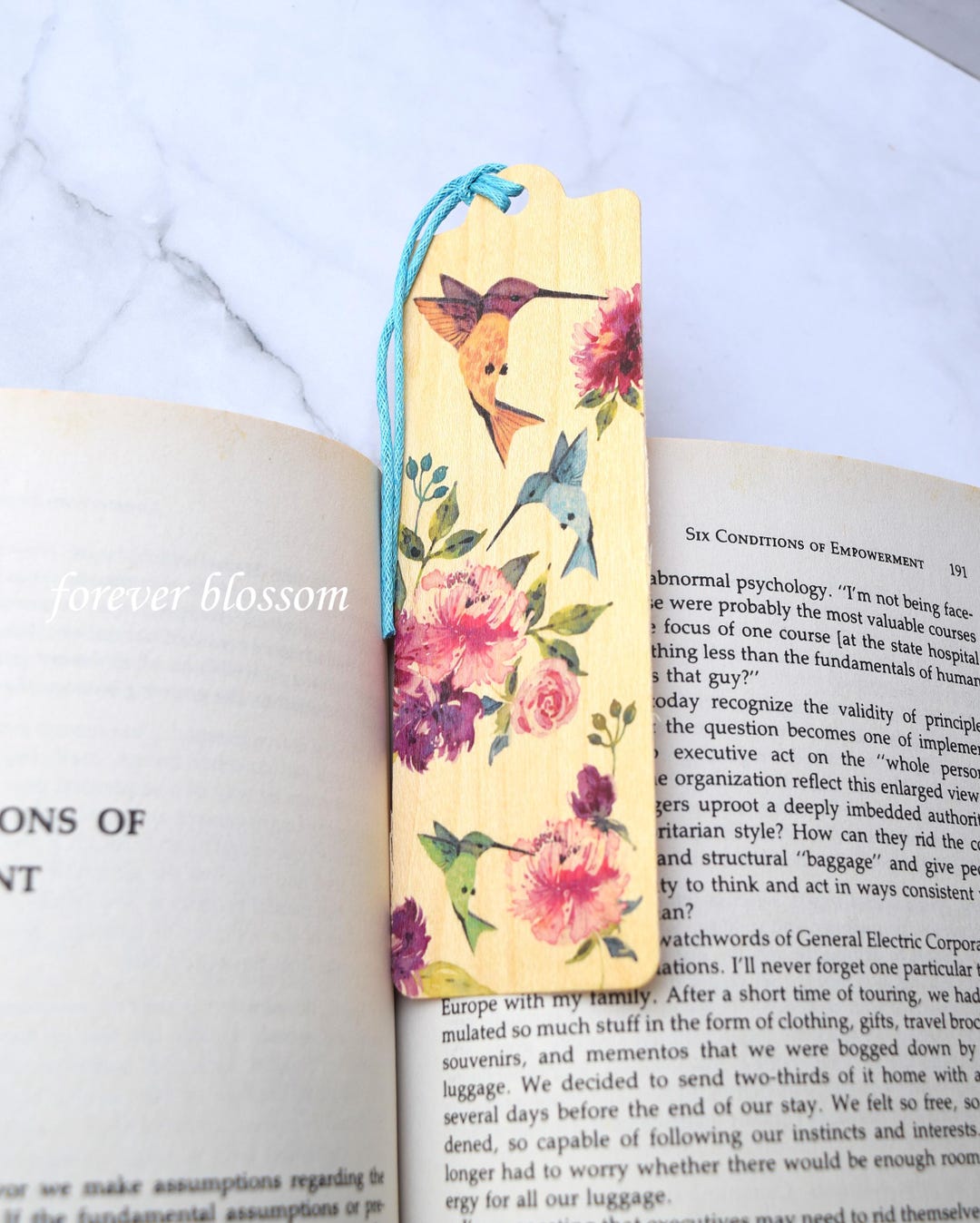 Father's Day, Wooden Japanese Bookmark, Painted Hummingbird Bookmarks ...