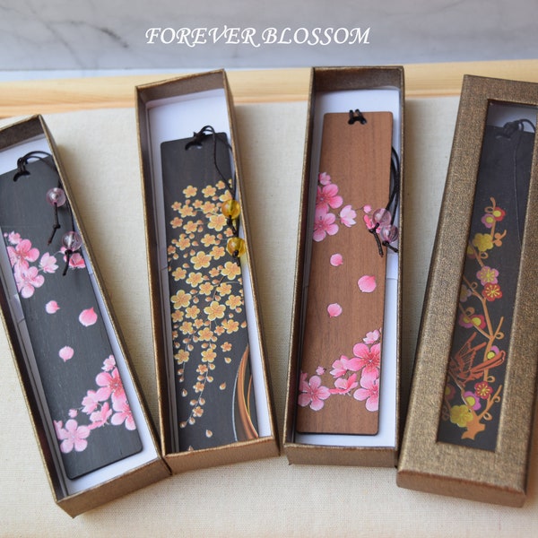 Wooden Japanese Bookmark - Etsy