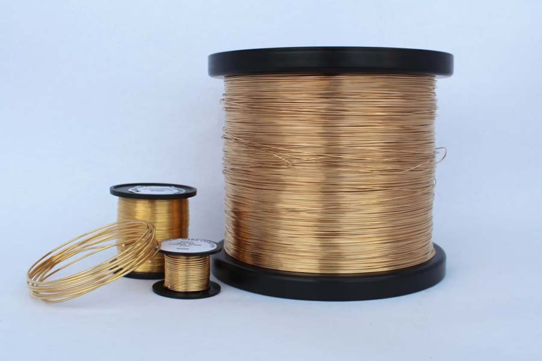 24K Gold Plated Wire for Jewellery Making, Copper Core, 0.5 MM, 24 ...