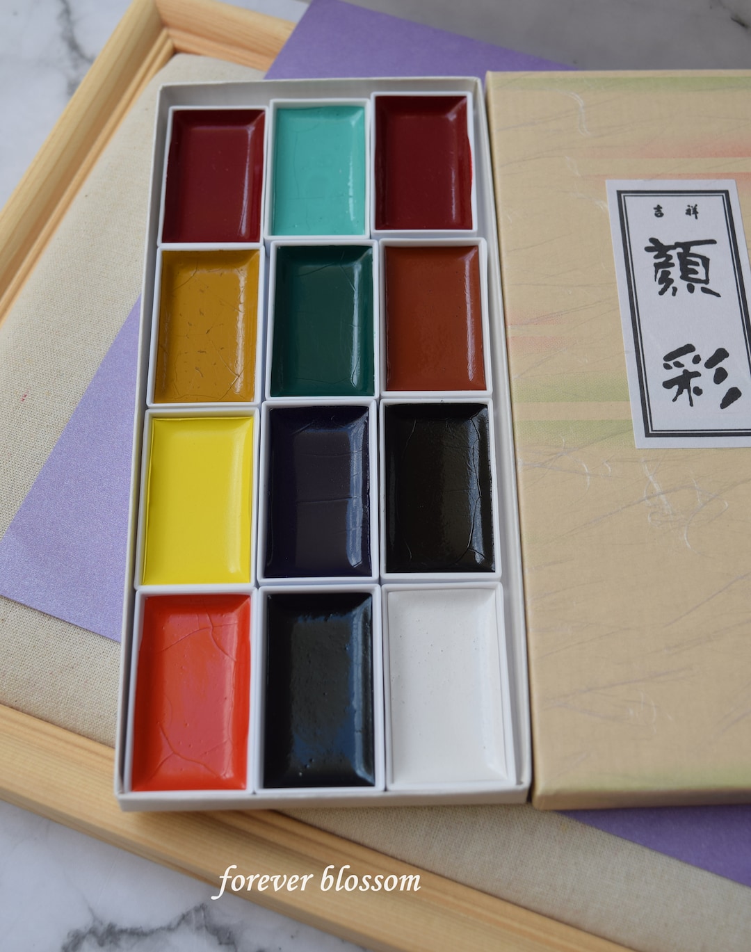 Japanese Water Colours, Kissho Gansai Tambi Paints, Gift for Women ...