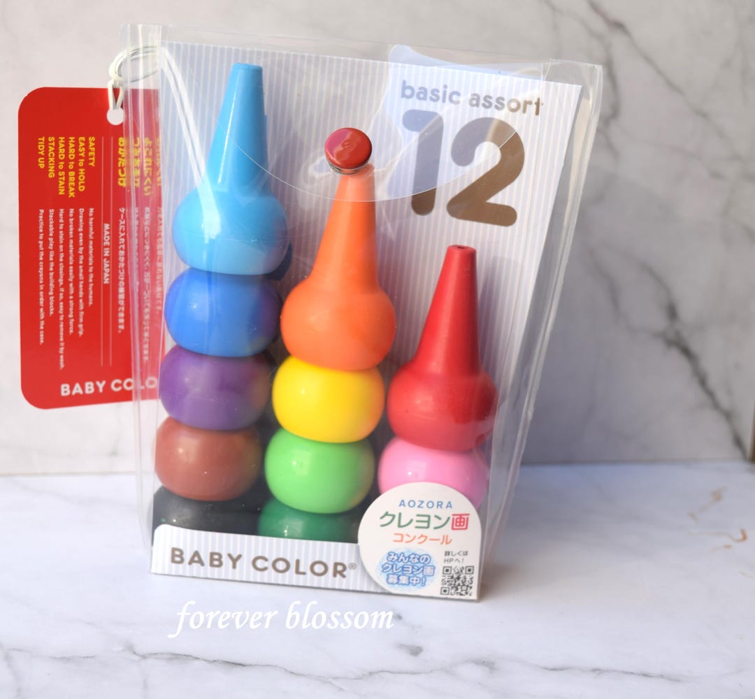 Baby Color Crayons for Very Young Babies, Toddlers, Made in Japan ...