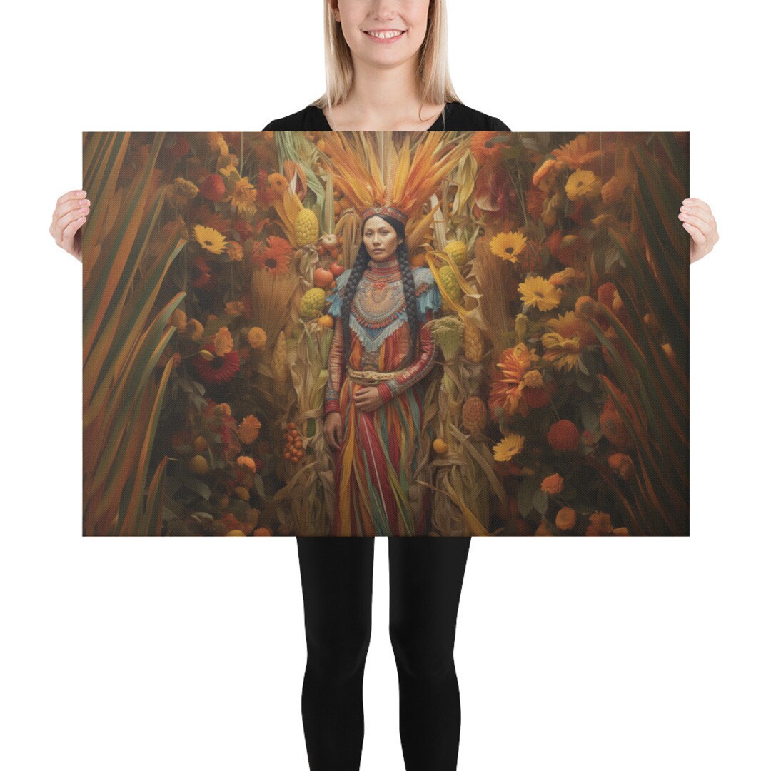 Corn Mother Goddess Canvas - Etsy