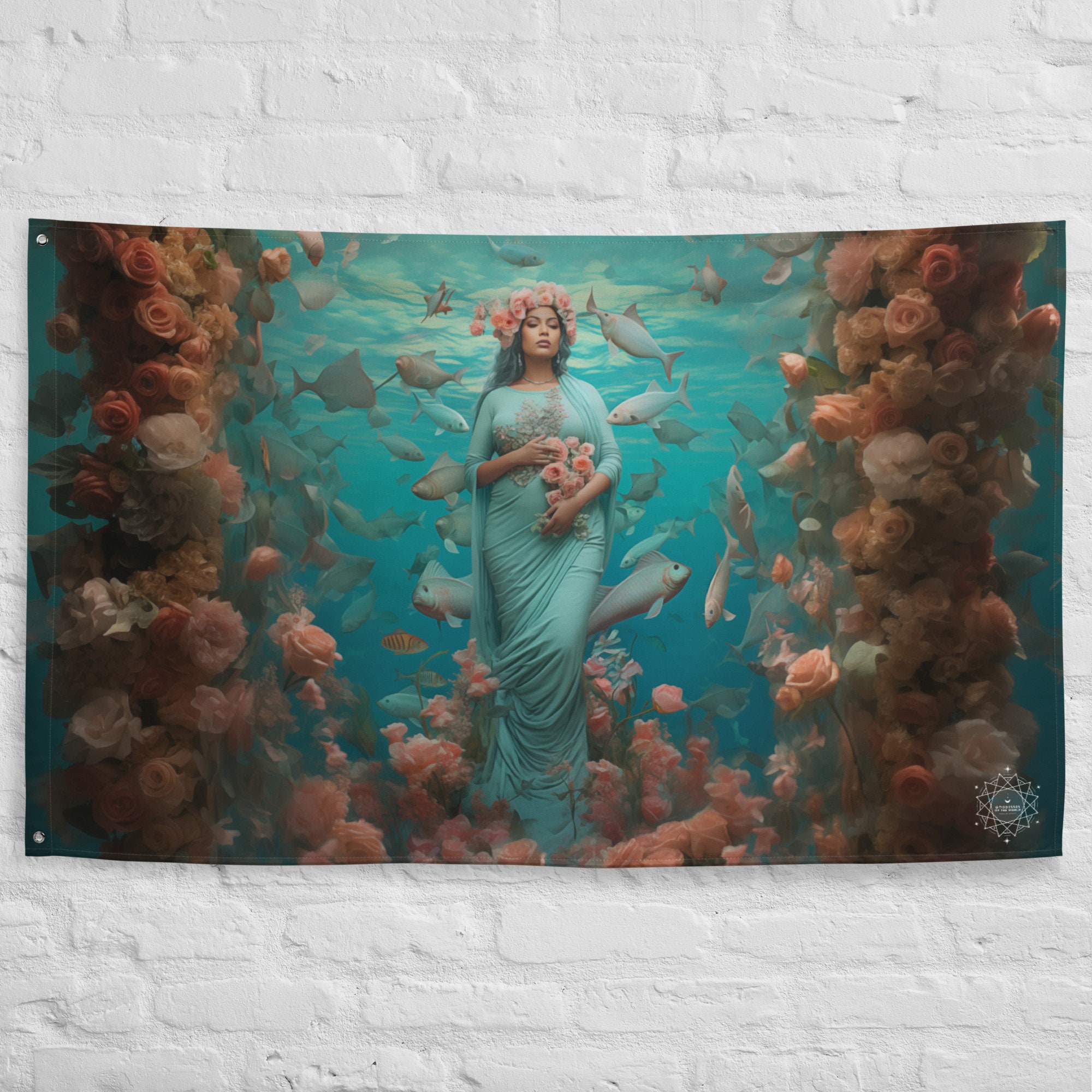 Atargatis Goddess Flag Wall Art - Etsy