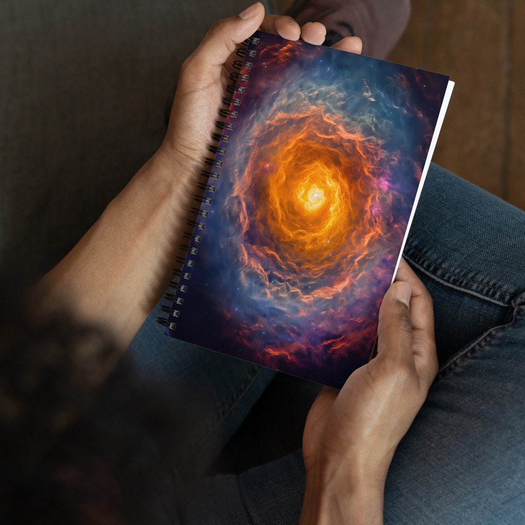 Spirograph Nebula Spiral Notebook - Etsy