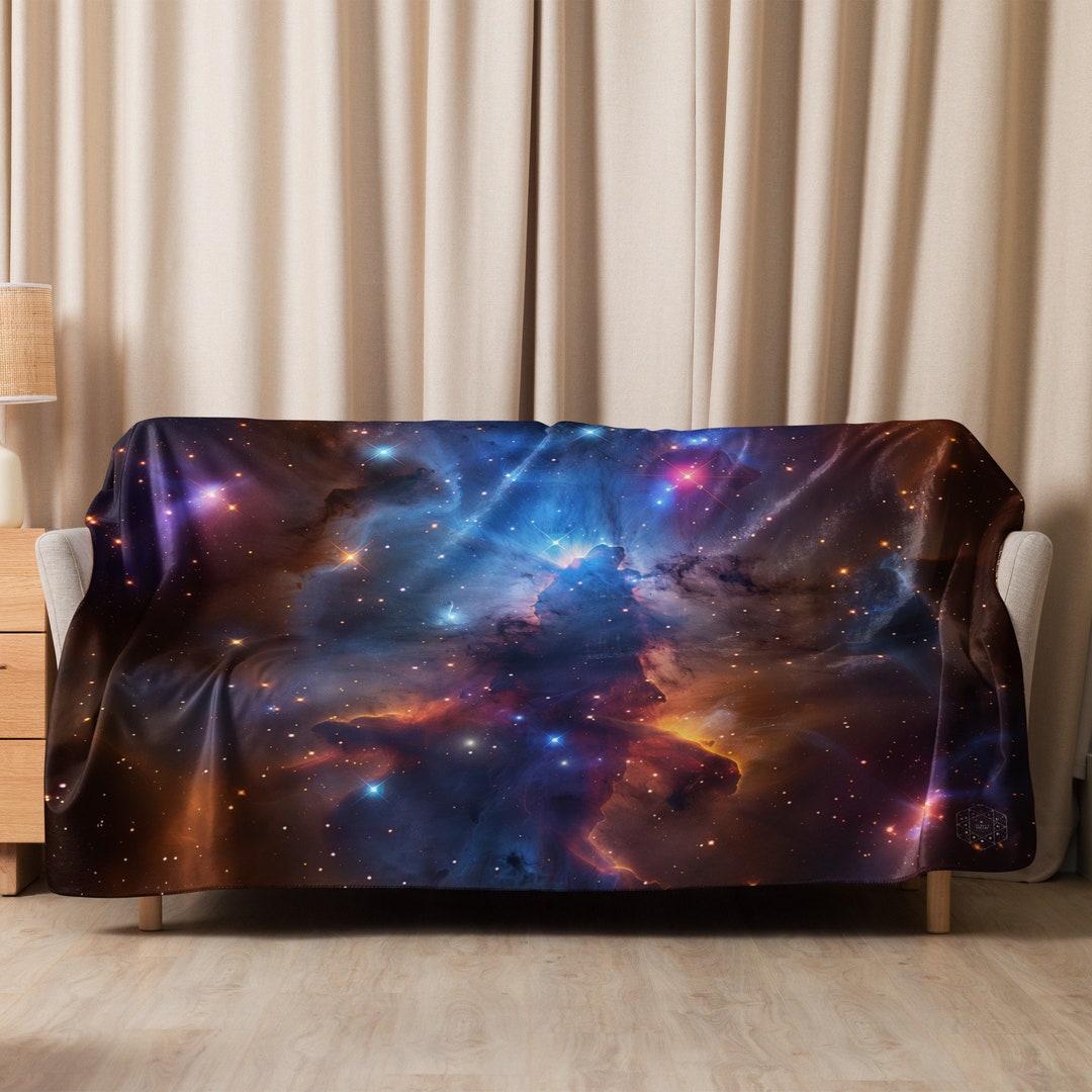 Runningman Nebula Dreams Fluffy Blanket - Etsy