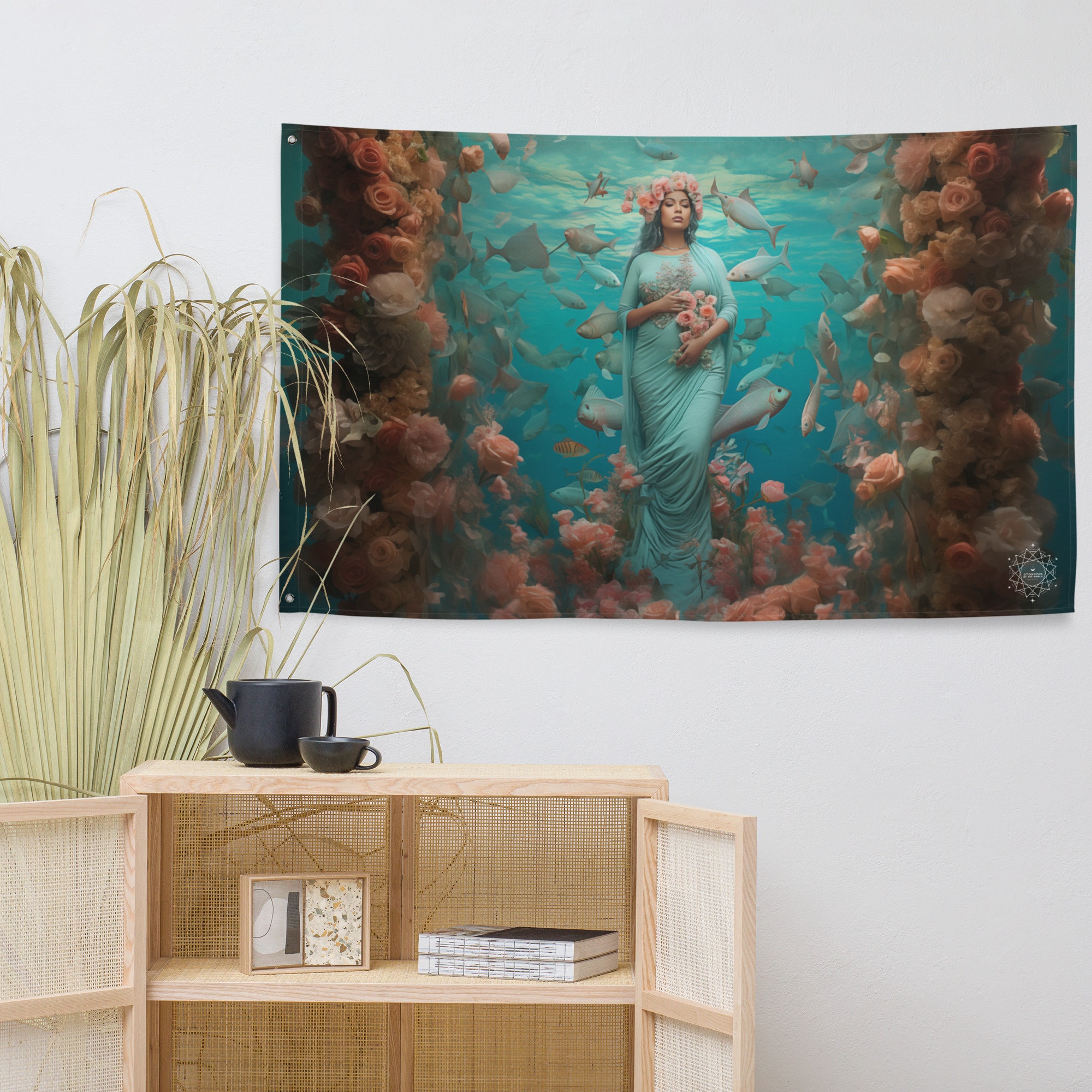 Atargatis Goddess Flag Wall Art - Etsy