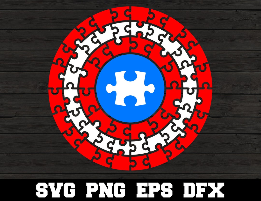 Autism Jigsaw Shield Puzzle Pieces Funny Autism Awareness Month SVG PNG ...
