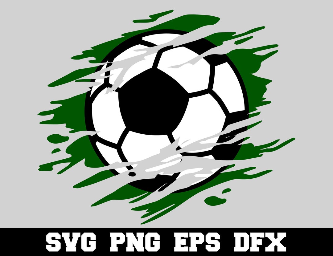 Soccer Distressed Soccer Ball Torn Funny Football League Grunge Design ...