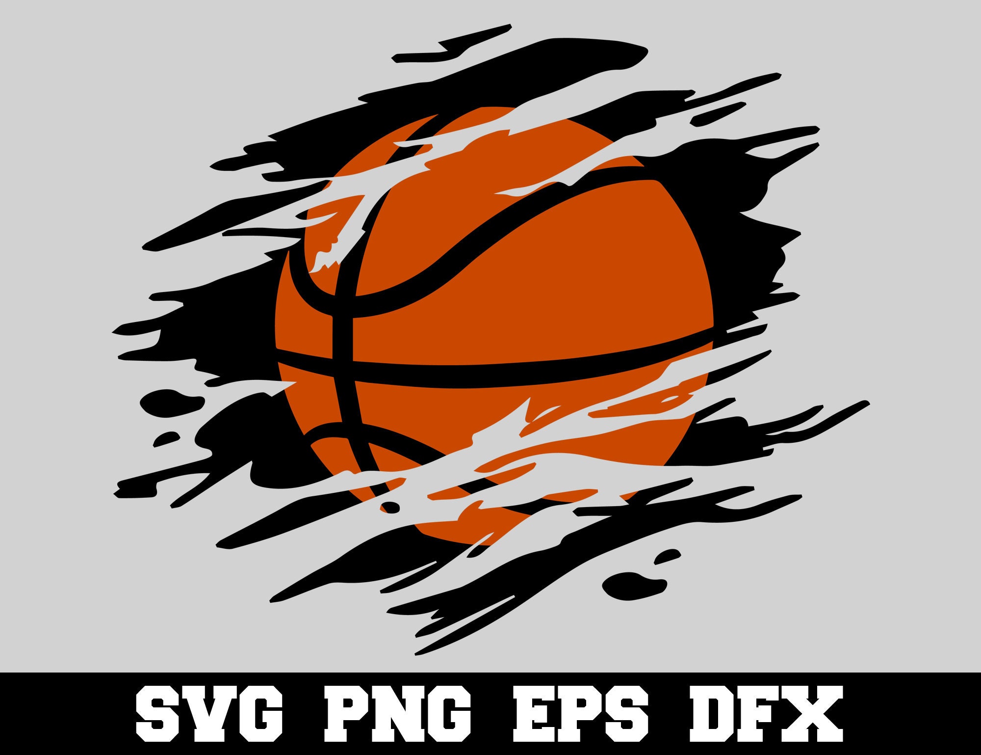 Basketball Distressed Basketball League Season Funny Basketball Torn ...