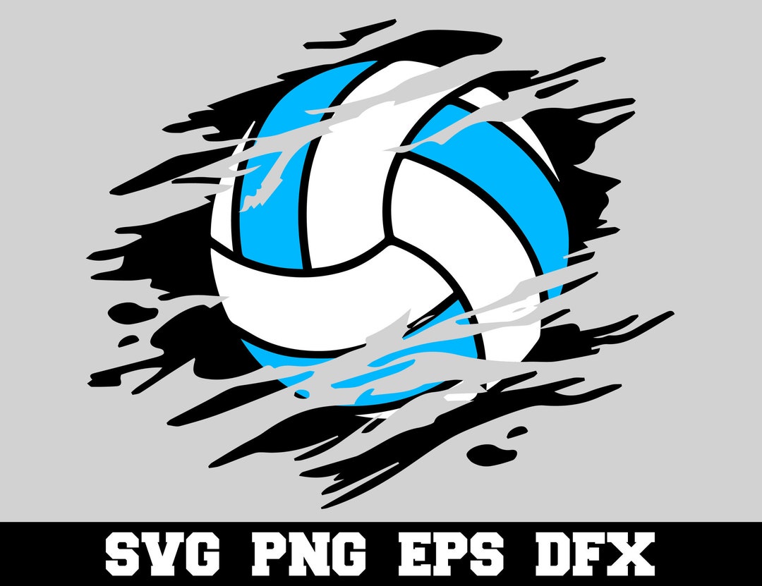 Volleyball Distressed Funny Volleyball League Season Volley Torn Grunge ...