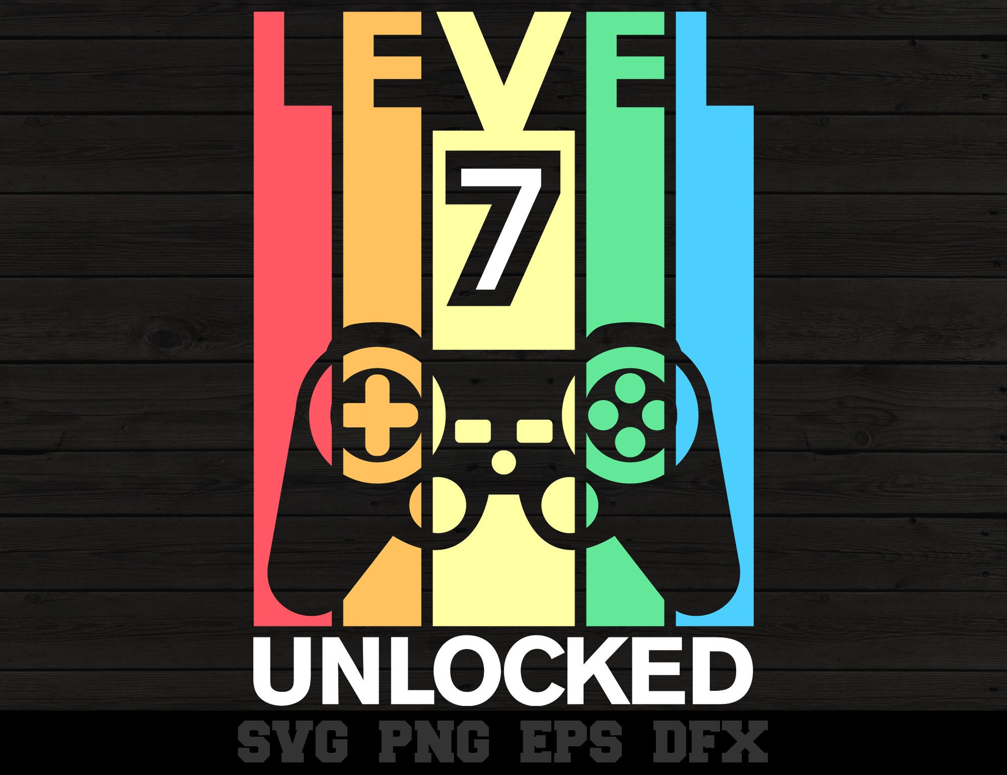 Level 7 Unlocked Birthday Boy 7 Years Old 7th Birthday Funny Computer ...