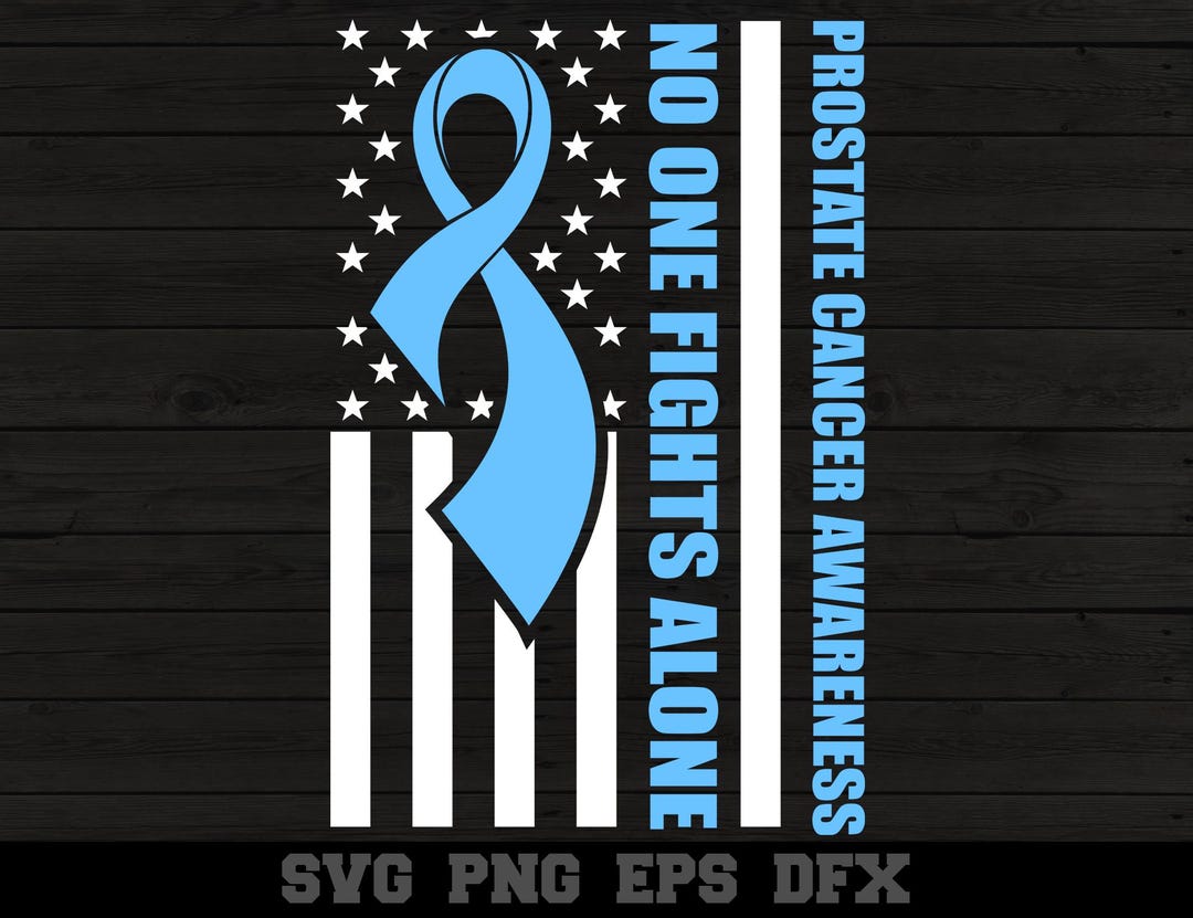 Prostate Cancer Awareness Ribbon SVG: Movember USA Flag (digital ...