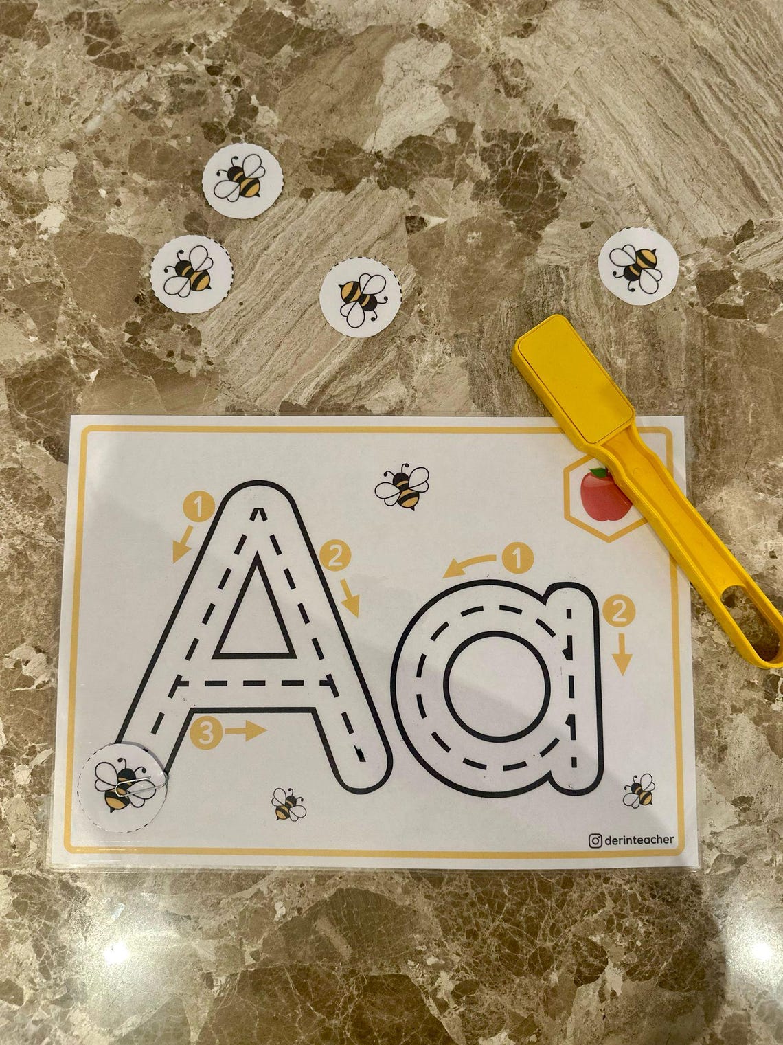 Letters Better Bee Fun! – Bee-themed Letter Tracing Worksheet ...