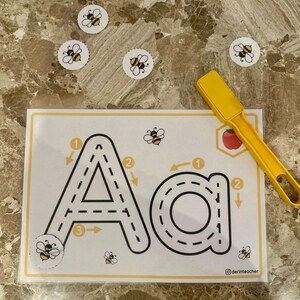 Letters Better Bee Fun! – Bee-themed Letter Tracing Worksheet ...