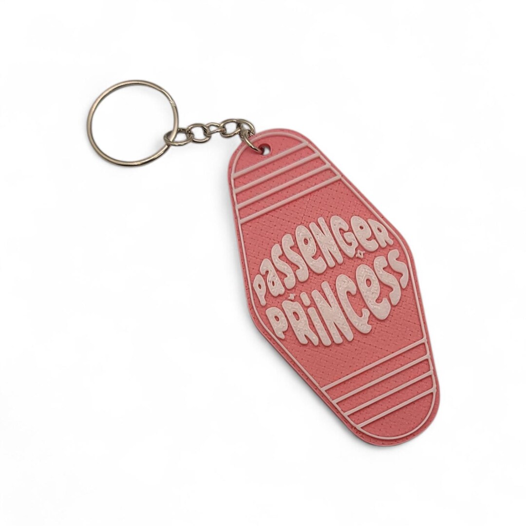 Retro Motel Keychain | 3D Printed Key Fob | Passenger Princess Keychain ...