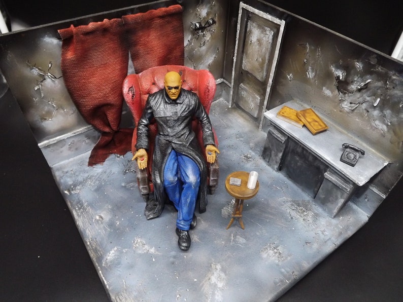 THE MATRIX Scene MORPHEUS 3d Printed Diorama Figure Red Pill - Etsy