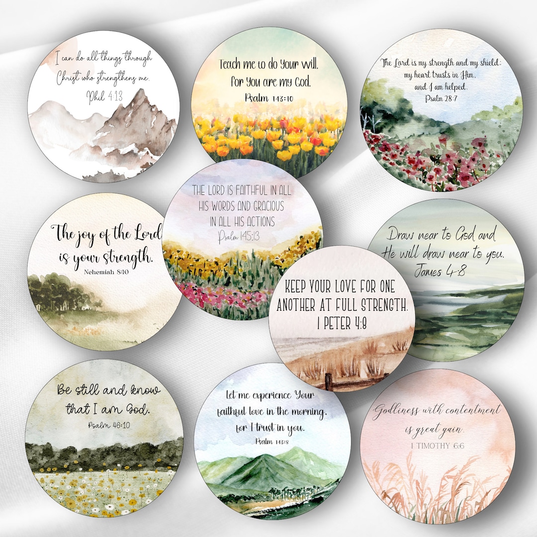 Watercolor Bible Memory Verse Cards | Bible Journaling | Scripture ...