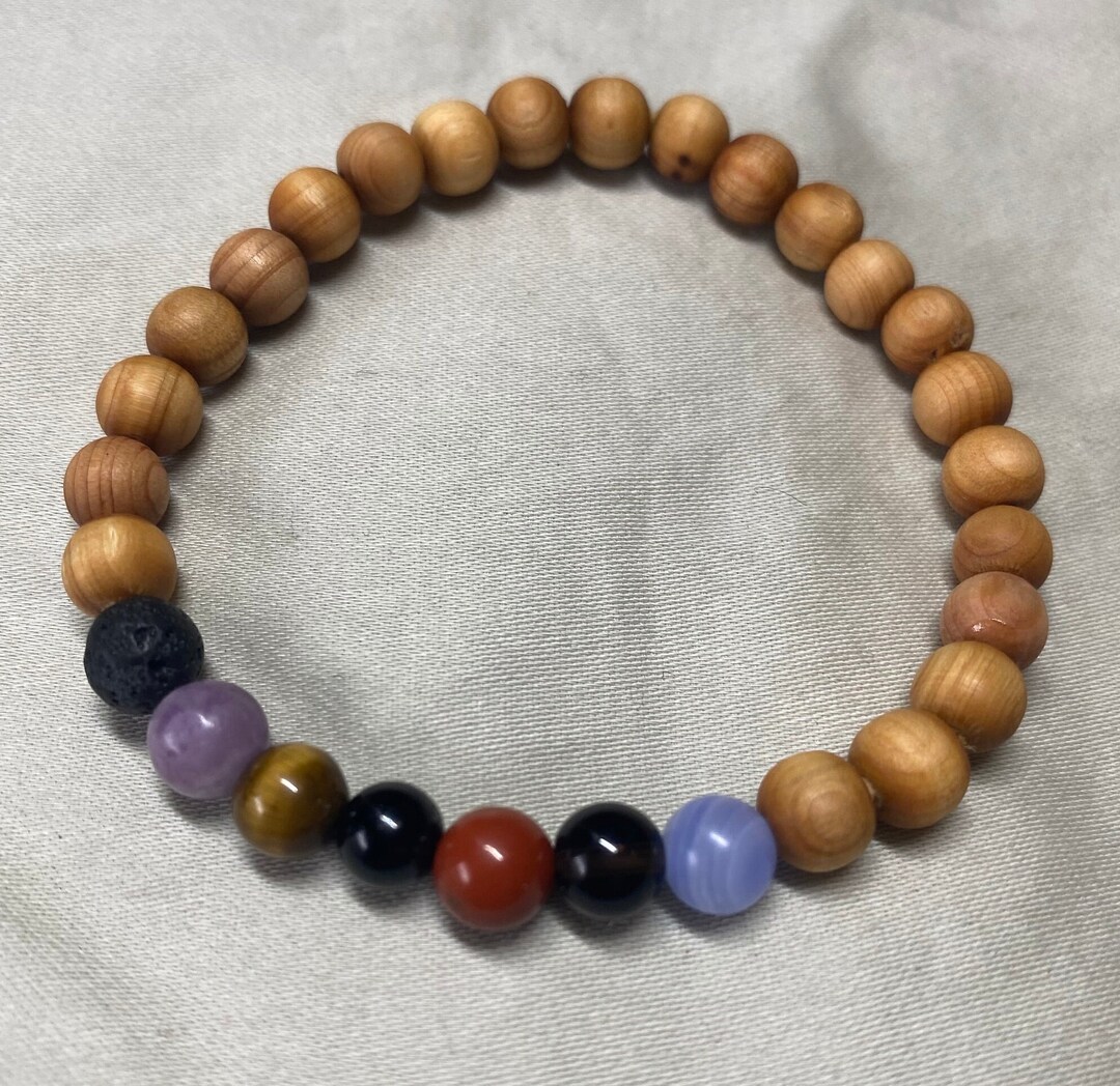 Anxiety Recovery Healing Bracelet Real Stones Healing Crystal 6mm Beads ...