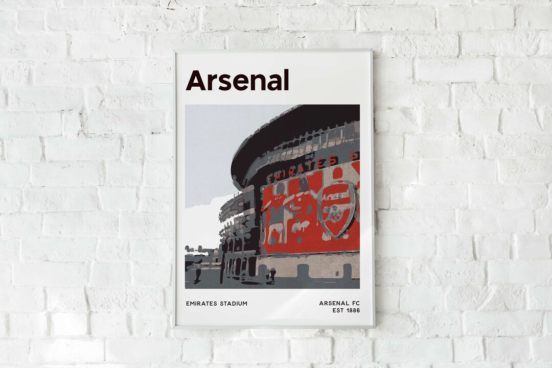 Arsenal Poster, Emirates Stadium, Art Print, Football, Wall Art - Etsy